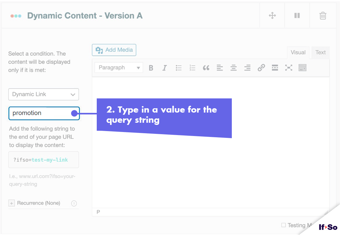 Dynamic Links - If-So Dynamic Content