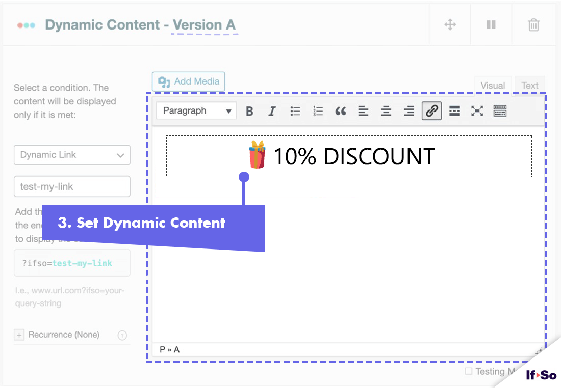 Dynamic Links - If-So Dynamic Content